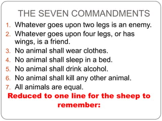 Animal Farm Commandments