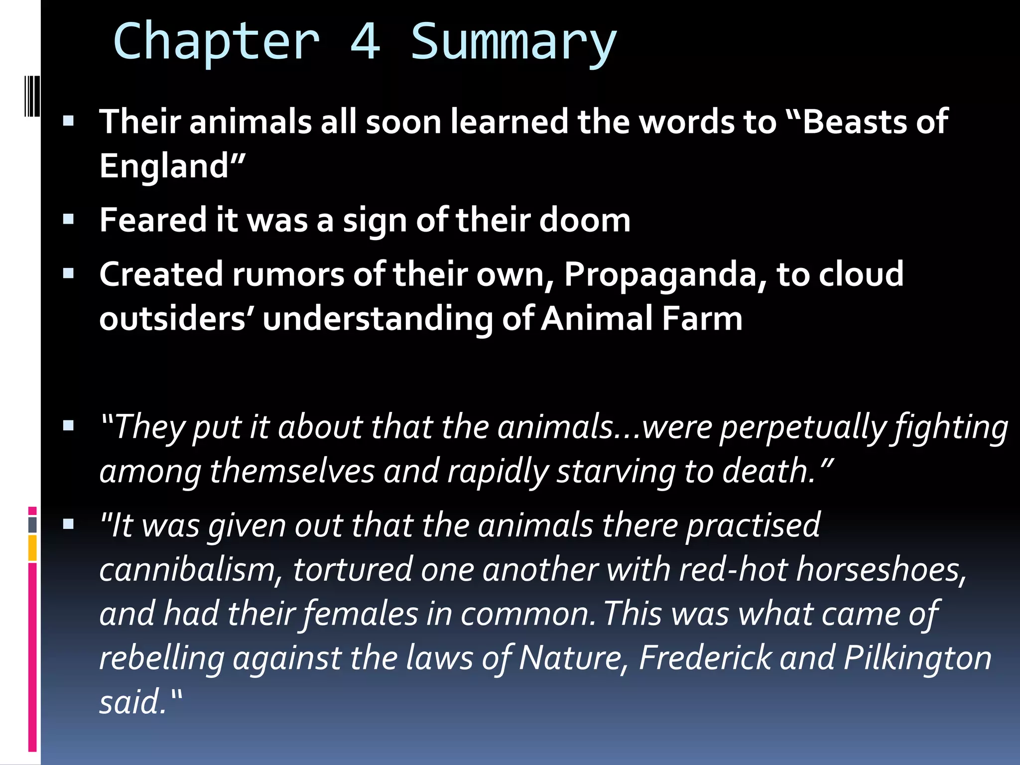 Animal Farm Chapter 4 | PPTX