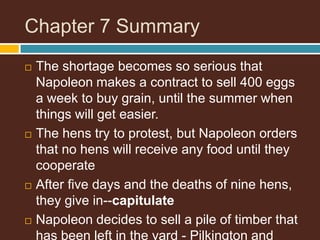 Animal farm Chapter 7 | PPTX