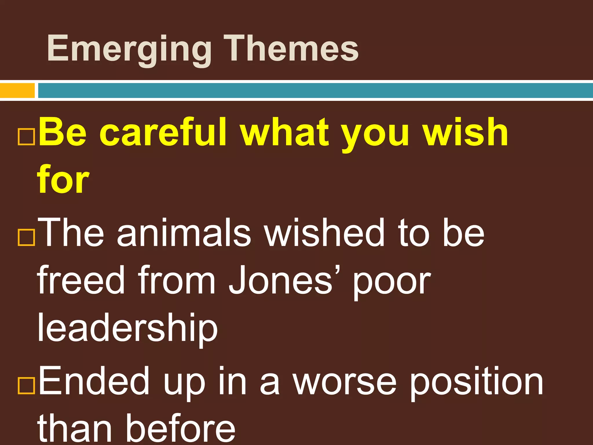 Animal farm Chapter 8 | PPTX