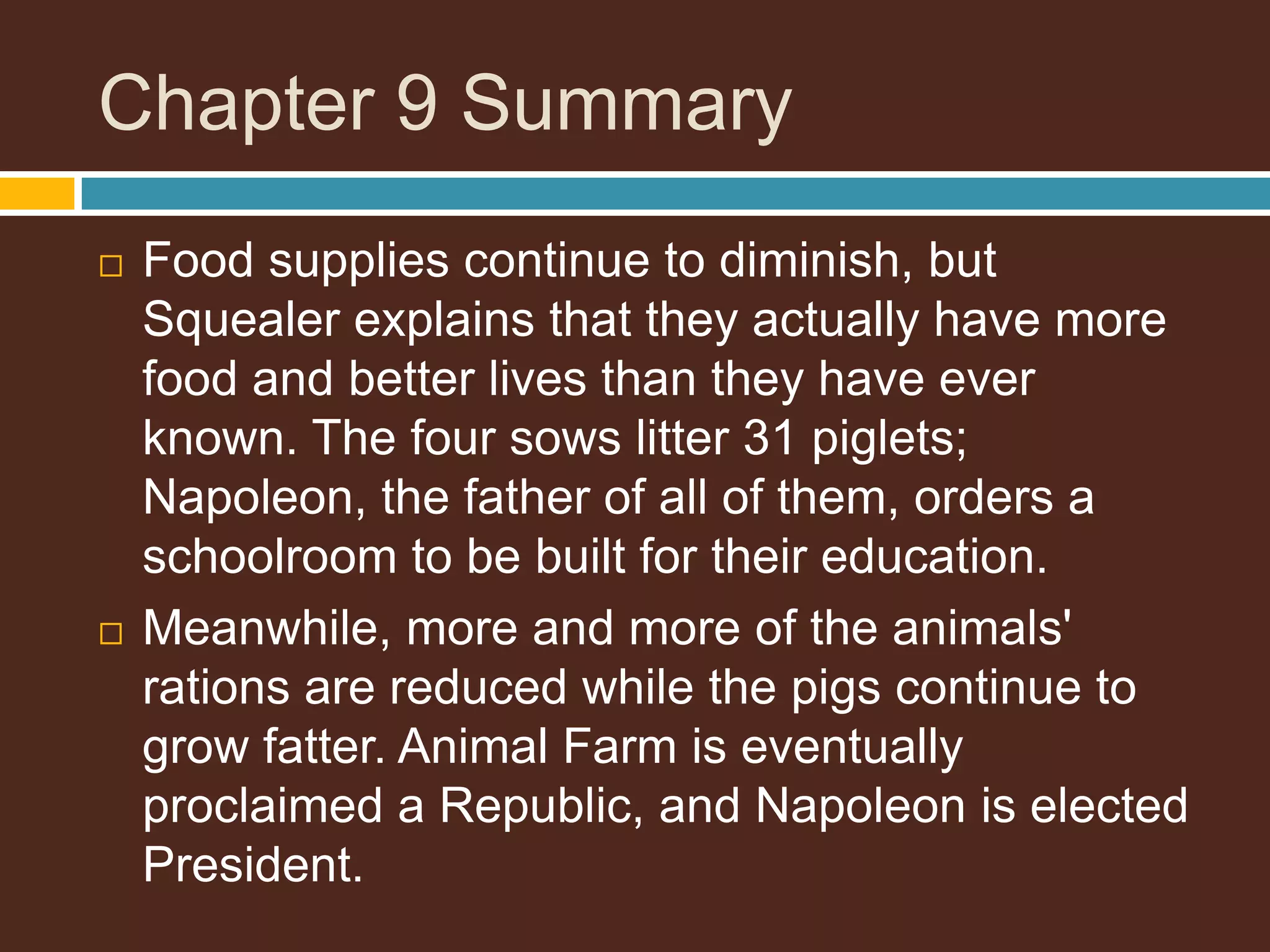 Animal Farm Chapter 9 | PPTX