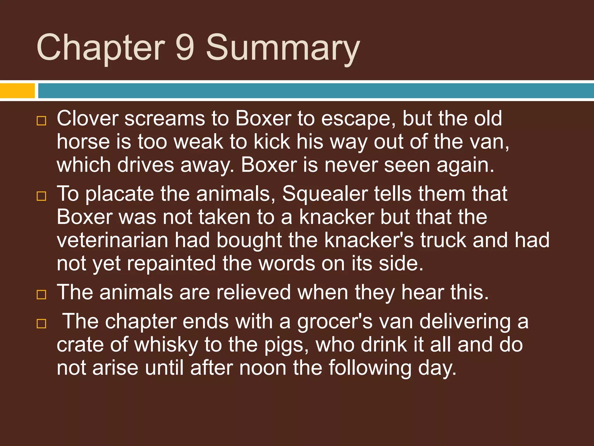 Animal Farm Chapter 9 | PPTX