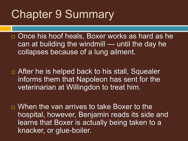 Animal Farm Chapter 9 | PPTX | Dogs | Pets