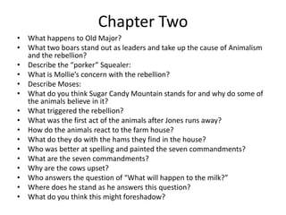 Animal farm chapter 1 5 questions | PPTX