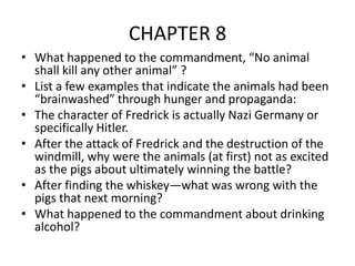 Animal Farm chapter 6 10 questions | PPT