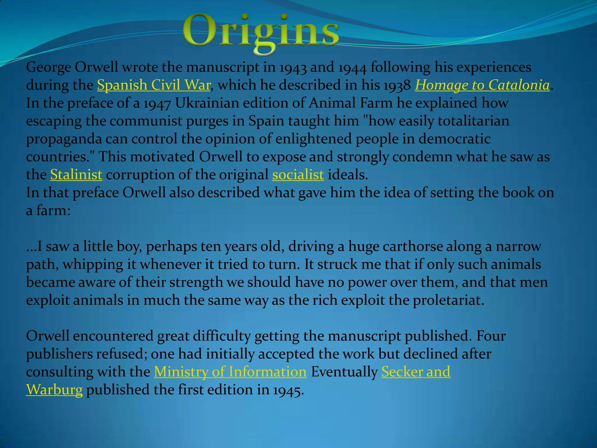 Animal farm chapter 9 | PPTX