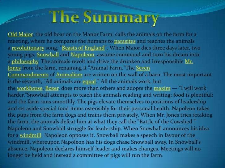 Animal Farm Chapter 9 Animal Farm Chapter 9