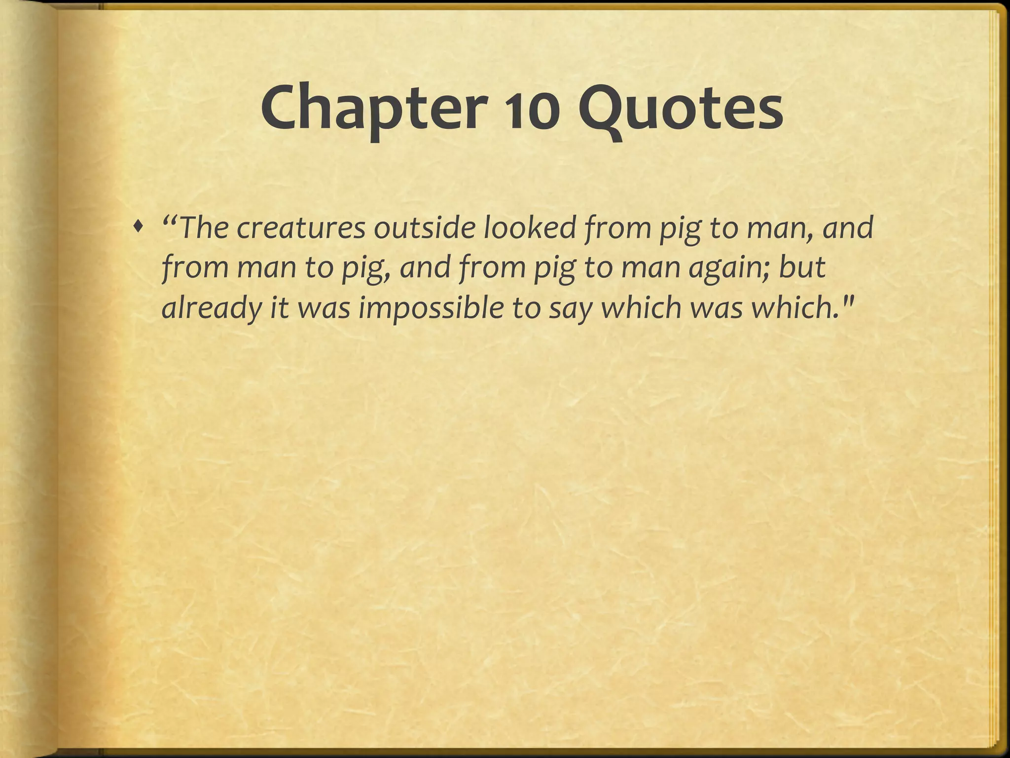 Animal farm chapter quotes | PDF