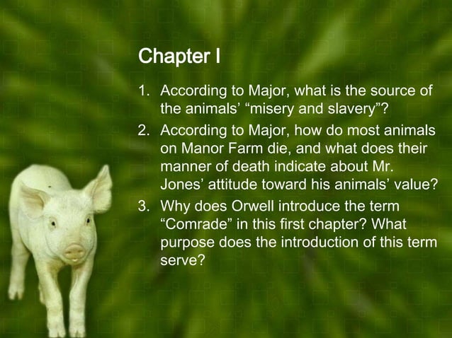 Animal Farm Chapters 1 4 | PPTX | Books and Literature