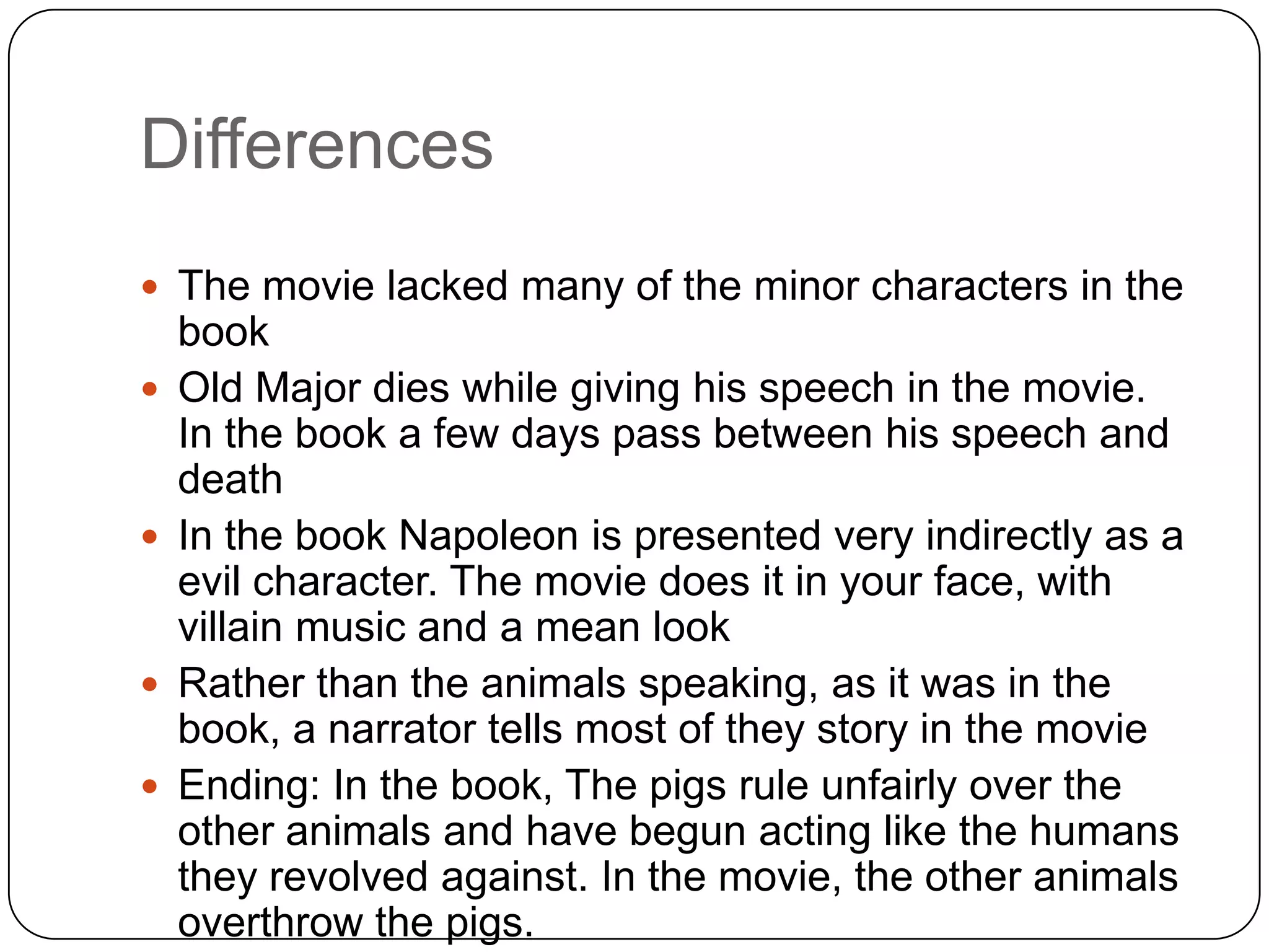 Animal farm comparison UG | PPTX