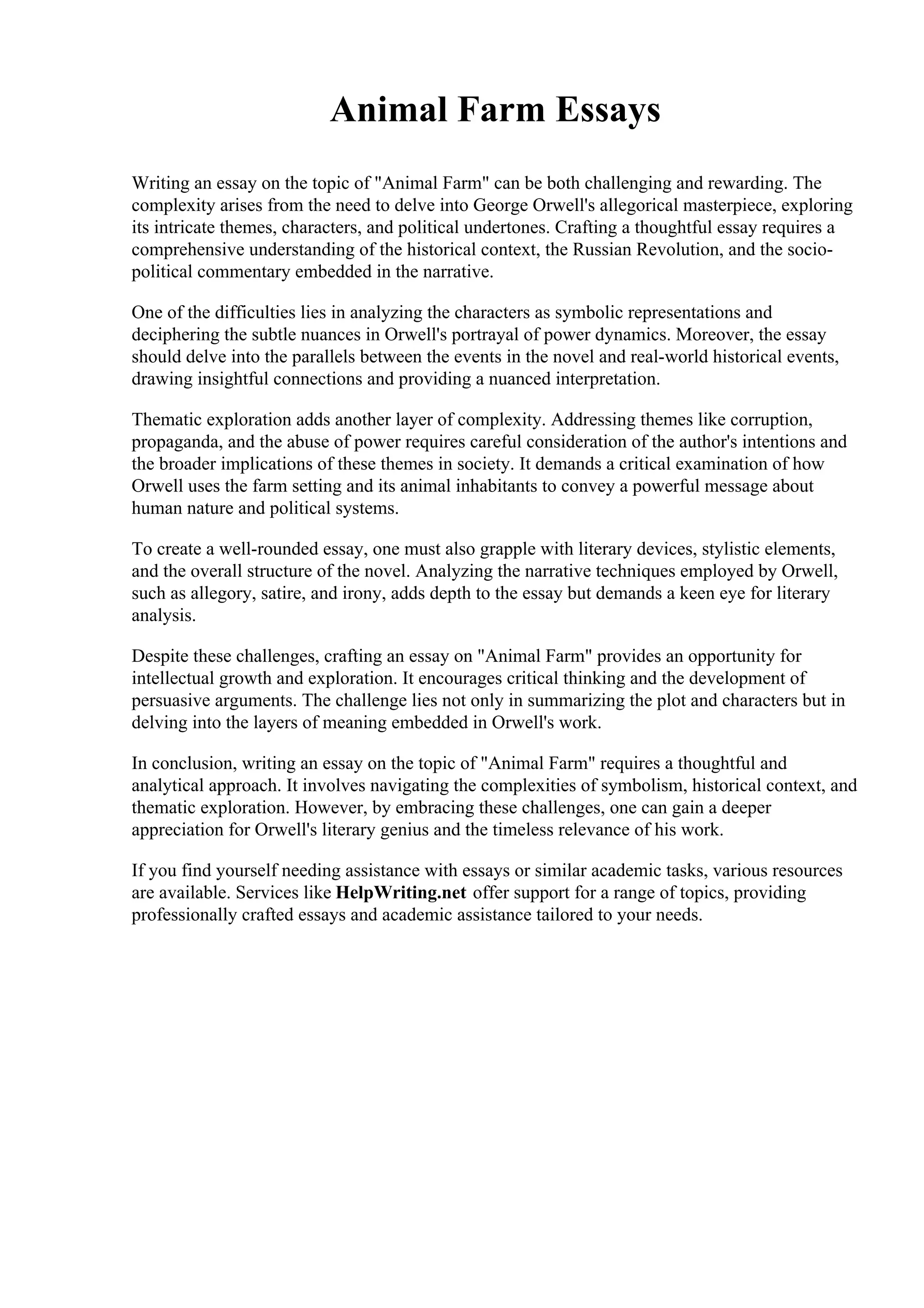 Animal Farm Essays.pdf