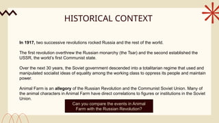 ANIMAL FARM GEORGE ORWELL BY OUR TEACHER | PPTX