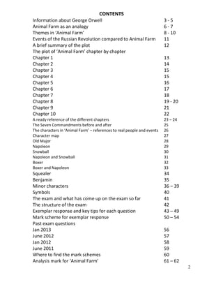 Animal Farm Edexcel English Literature Revision Guide | DOC