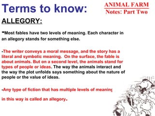 Animal farm lit terms | PPT