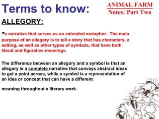 Animal farm lit terms | PPT