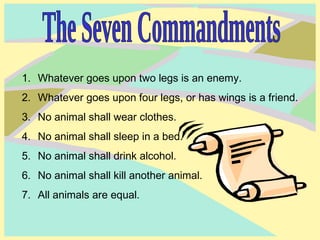 Animal Farm Seven Commandments