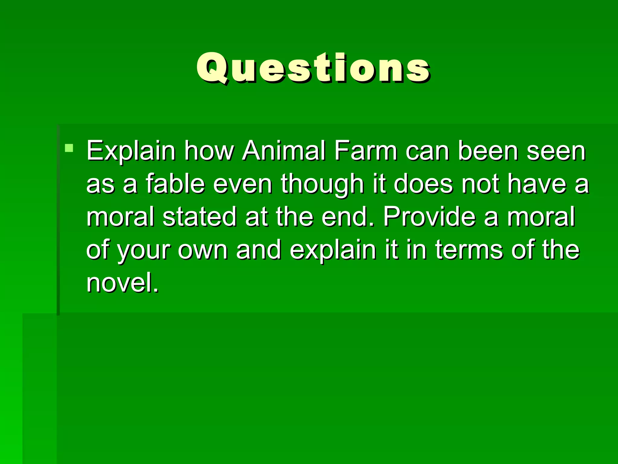 Animal farm project 1 | PPT