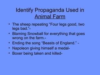 Animal farm propaganda | PPT