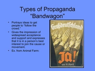 Transfer Propaganda Examples Animal Farm