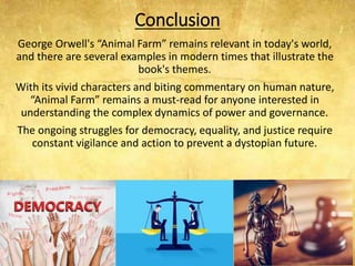 Animal Farm Revisited Examining Orwell's Allegory in Modern Times | PPTX