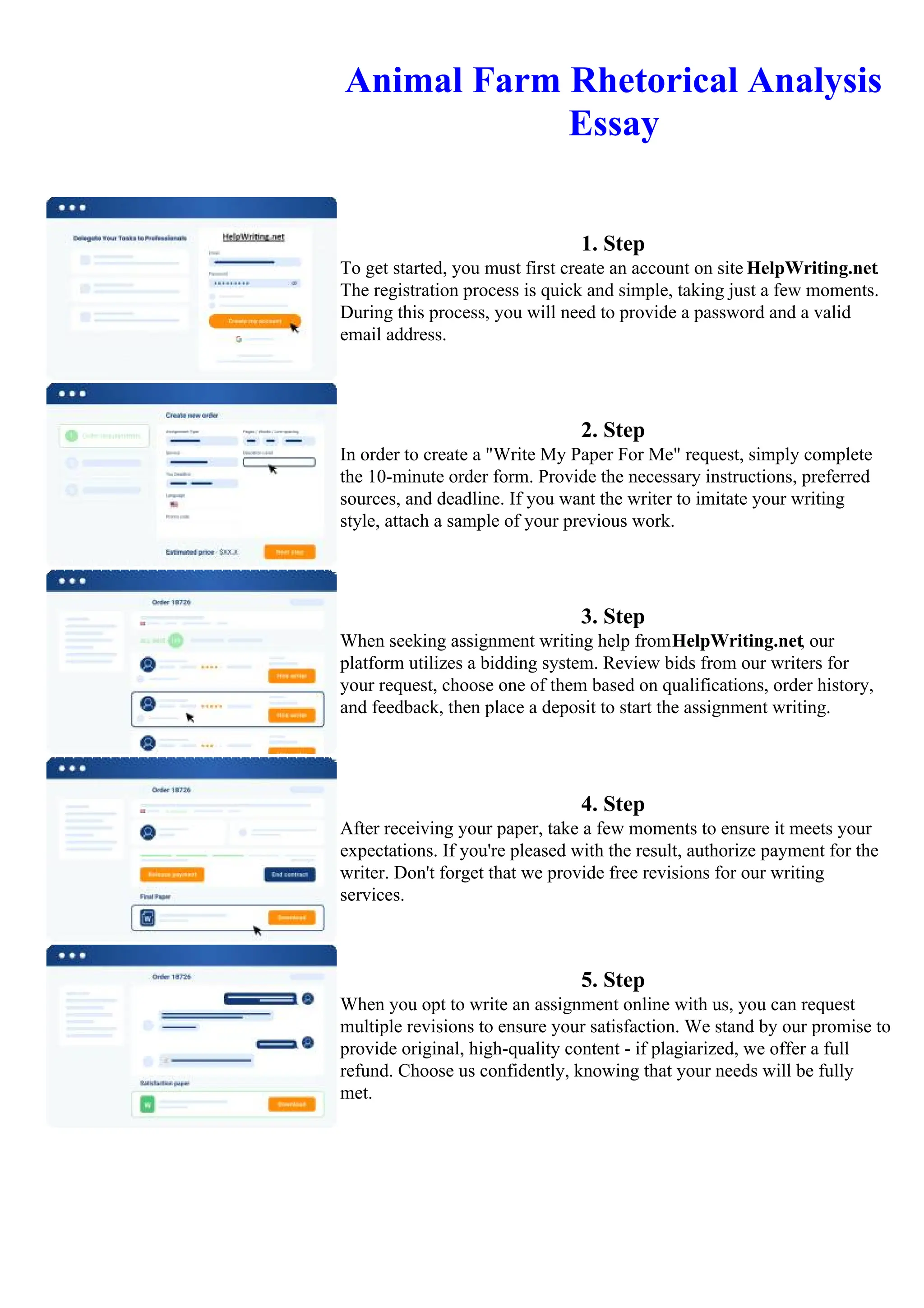Animal Farm Rhetorical Analysis Essay | PDF