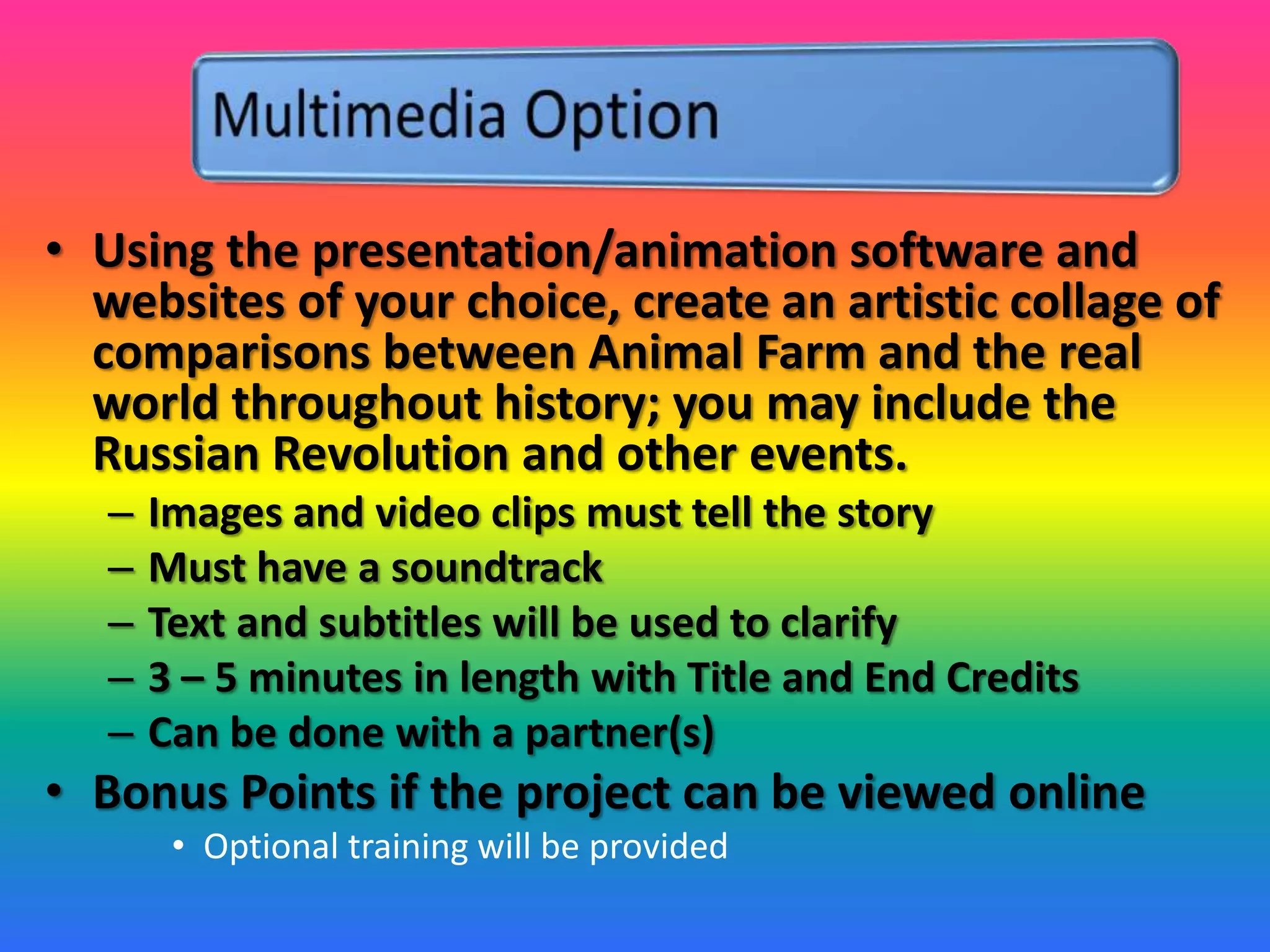 Animal farm student responses | PPTX