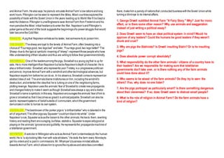 Animal farm study guide george orwell | PPT