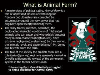 Animal Farm Test Review | PPTX | Politics