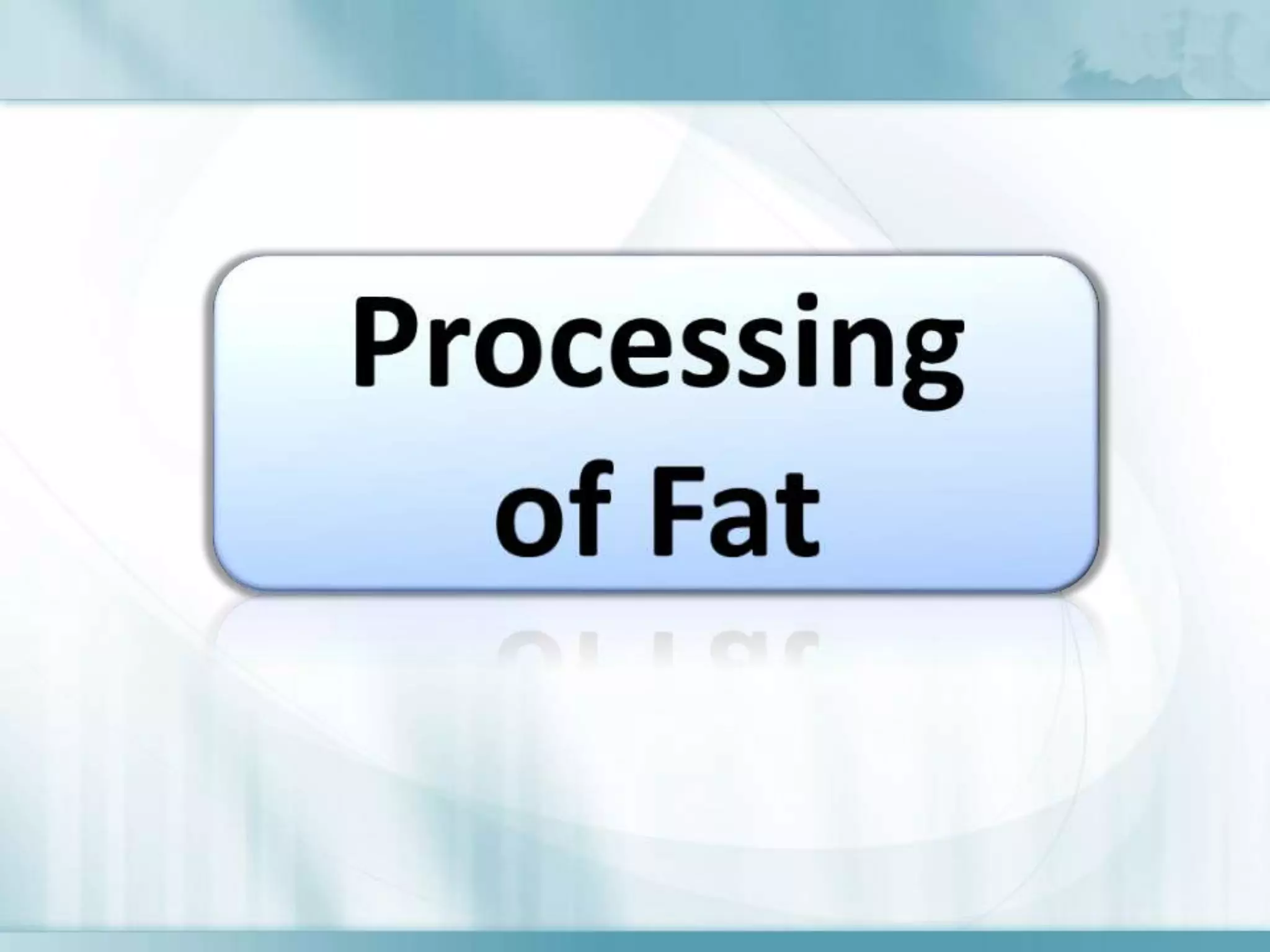 Animal fat process final ppt. | PPTX | Chemistry | Science