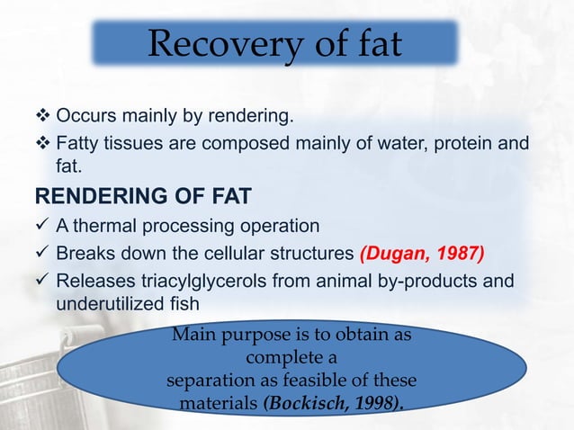 Animal fat process final ppt. | PPTX | Chemistry | Science