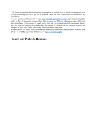 Animal feed laboratory testing in manufacturing industry | DOCX