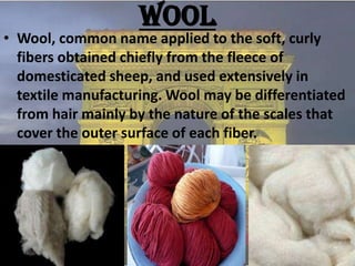 Animal fibres | PPTX