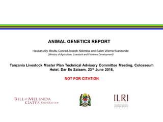 Animal genetics report | PPT