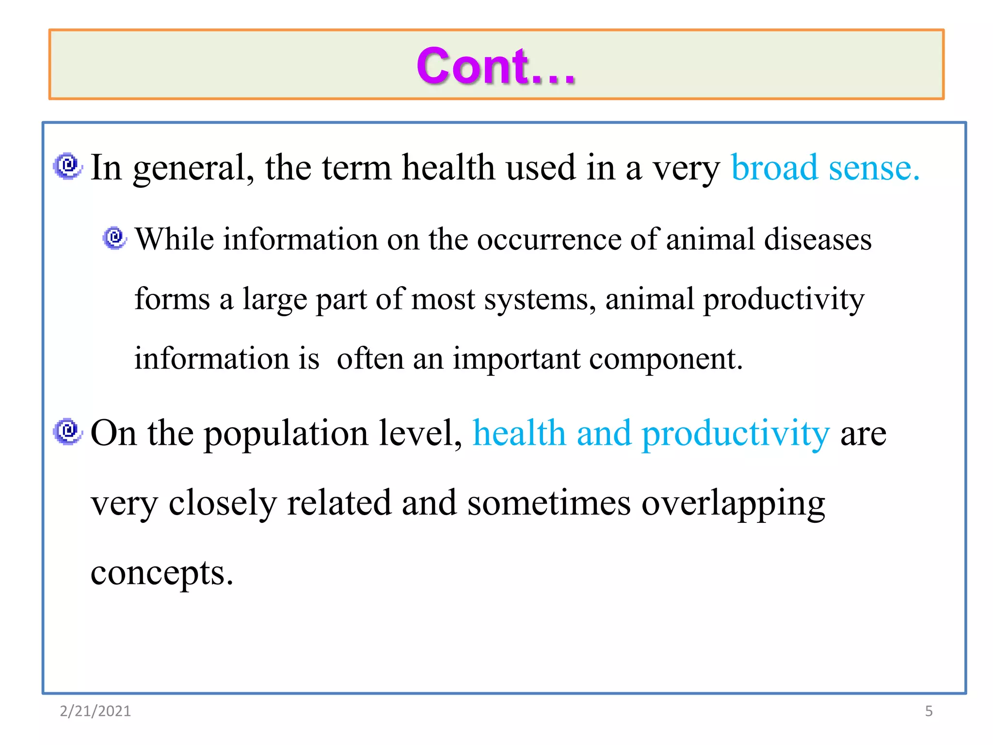 Animal health information system 2 | PPT