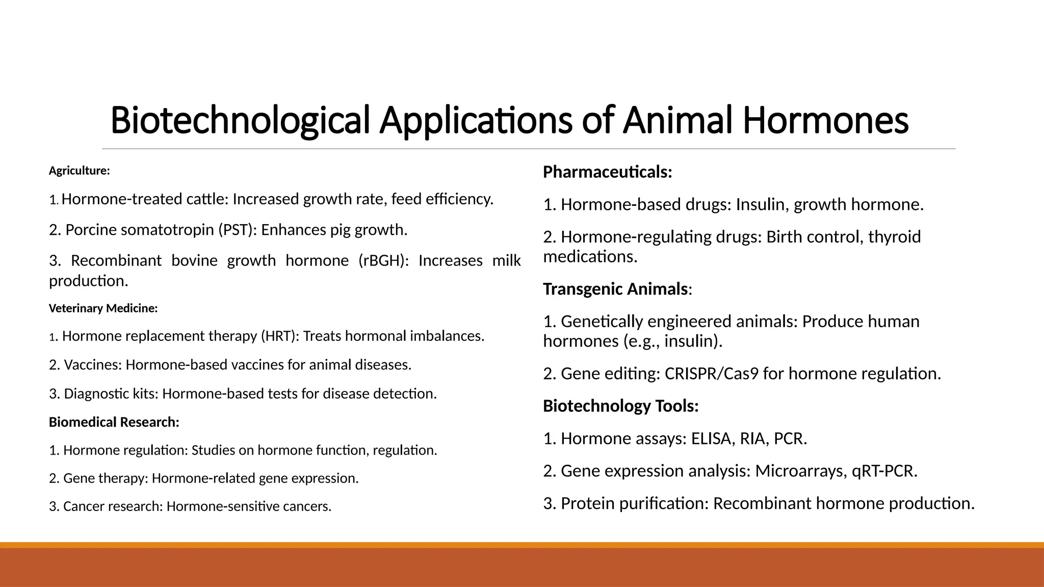 The presentation on animal hormones and their types | PPTX