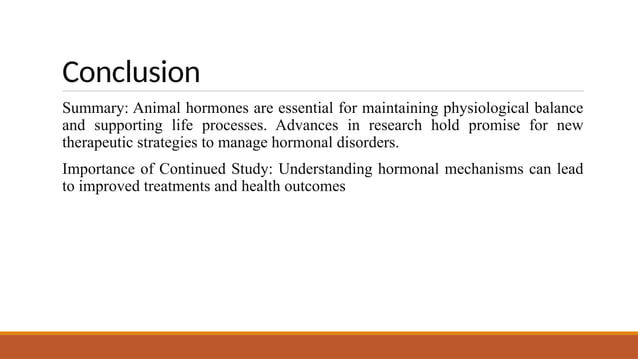 The presentation on animal hormones and their types | PPTX