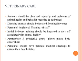 Animal house managemant | PPTX