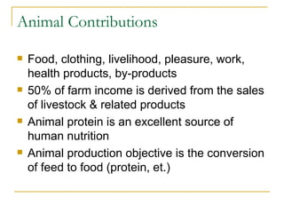 Animal husbandry introduction | PPT