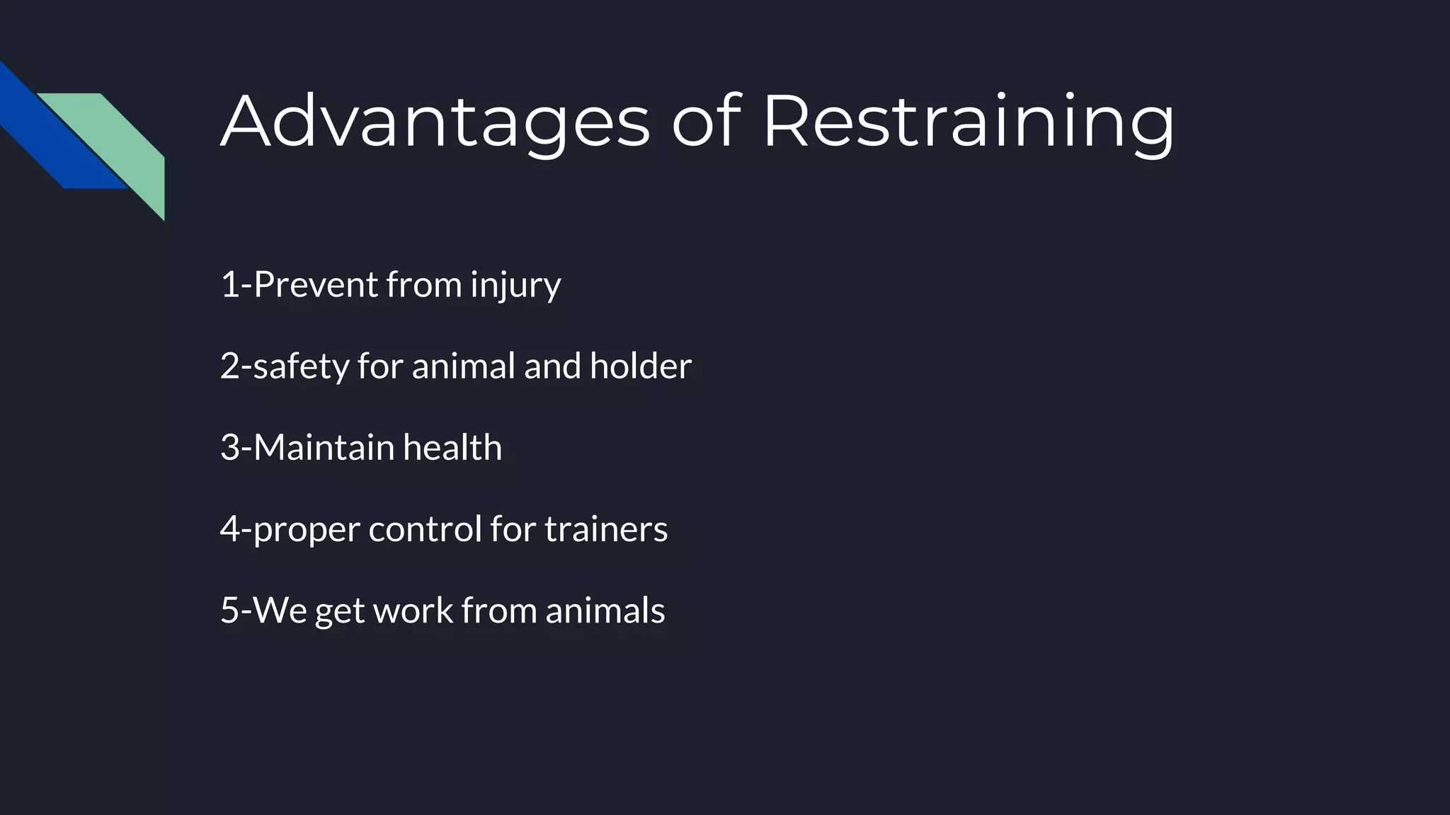 Restraining techniques of Animals | PDF