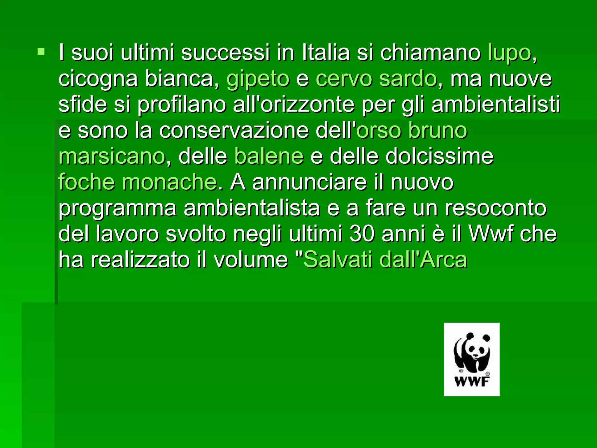 animali in estinzione | PPT