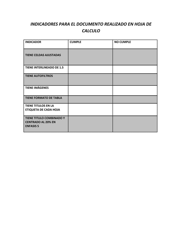 Animal indicador para excel proyecto | DOCX