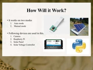 Animal intrusion detection system | PPTX