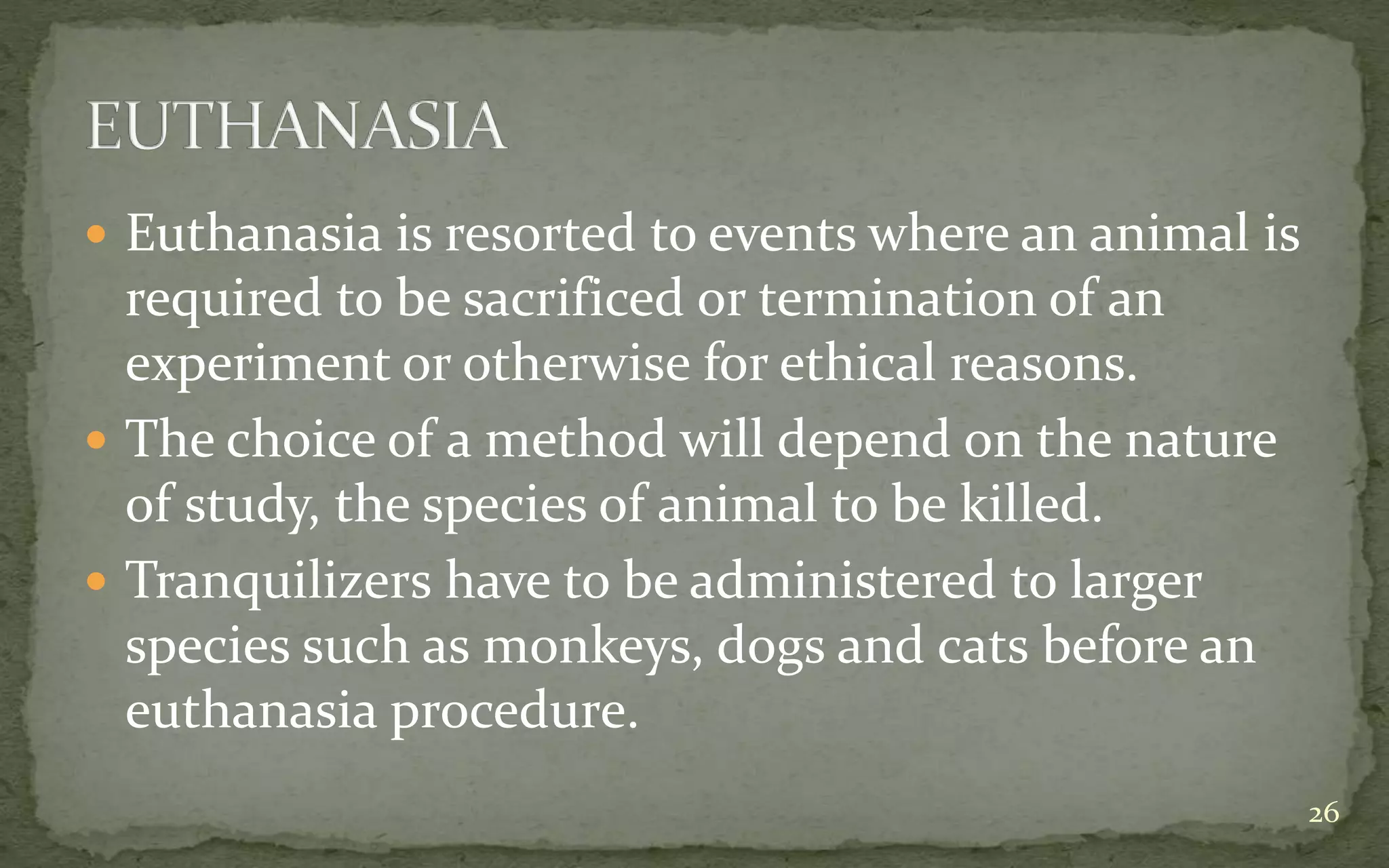 Animal laboratory care and ethical requirements | PPTX