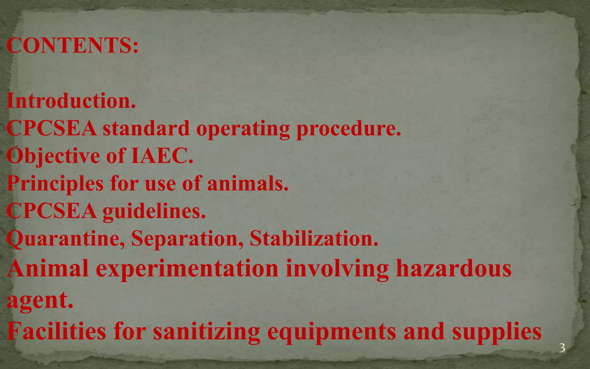 Animal laboratory care and ethical requirements | PPTX