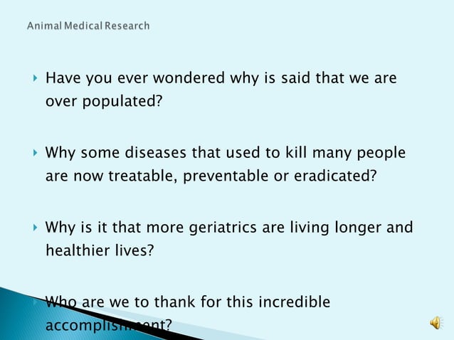 Animal Medical Research Presentation | PPT | Medical Health