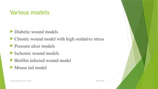 Animal model – chronic wounds by Dr Vishal.pptx