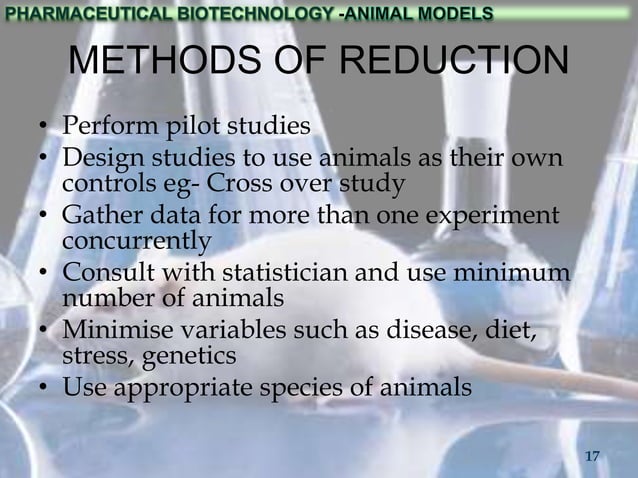 Animal models | PPTX | Biological Sciences | Science