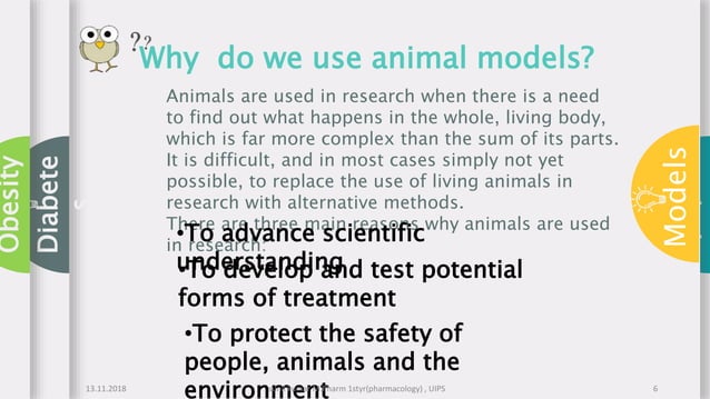 Animal modelsof diabetes and obesity | PPTX