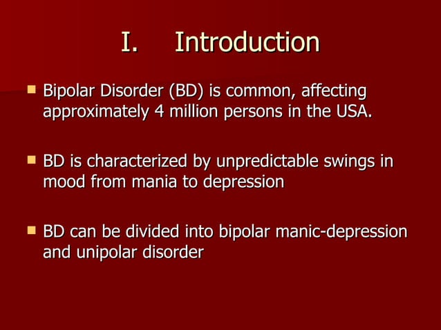 Animal Models In Bipolar Disorder | PPT