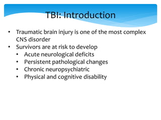 Animal Models in Traumatic Brain Injury | PPTX